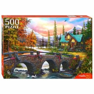 Пазл 500 деталей Волшебный домик в горах