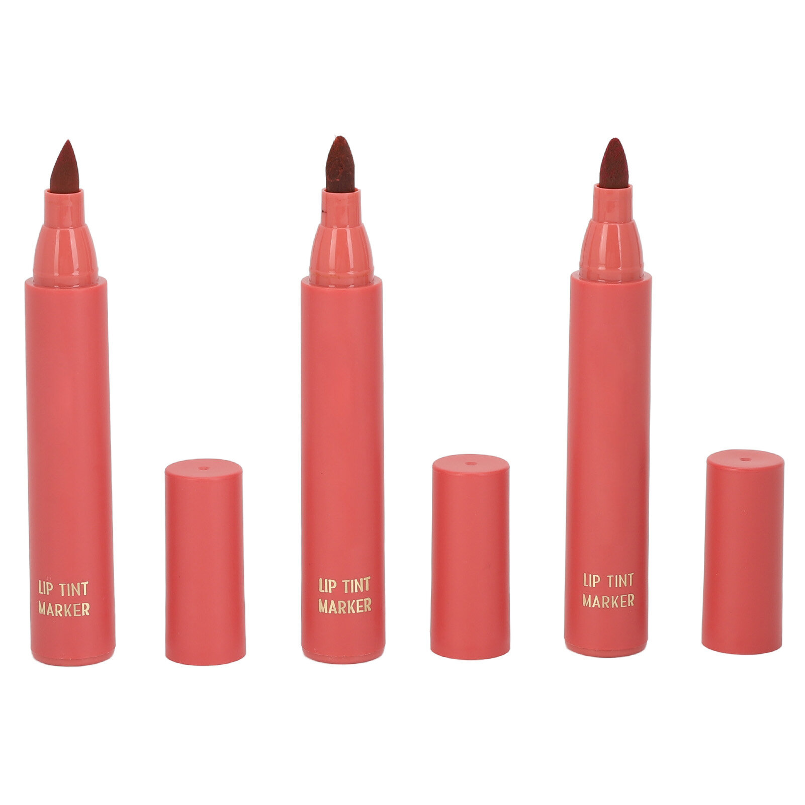 3pcs Lip Tint Маркер 0,1 унции длиной водонепроницаемые портативные увлажняющие матовые маркер