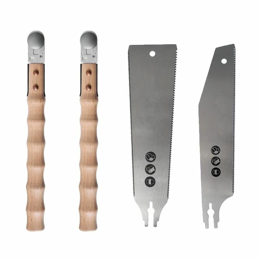 Эргономичный набор двойных ручных пил для удобной резки дерева и металла, - Двусторонняя пила plu