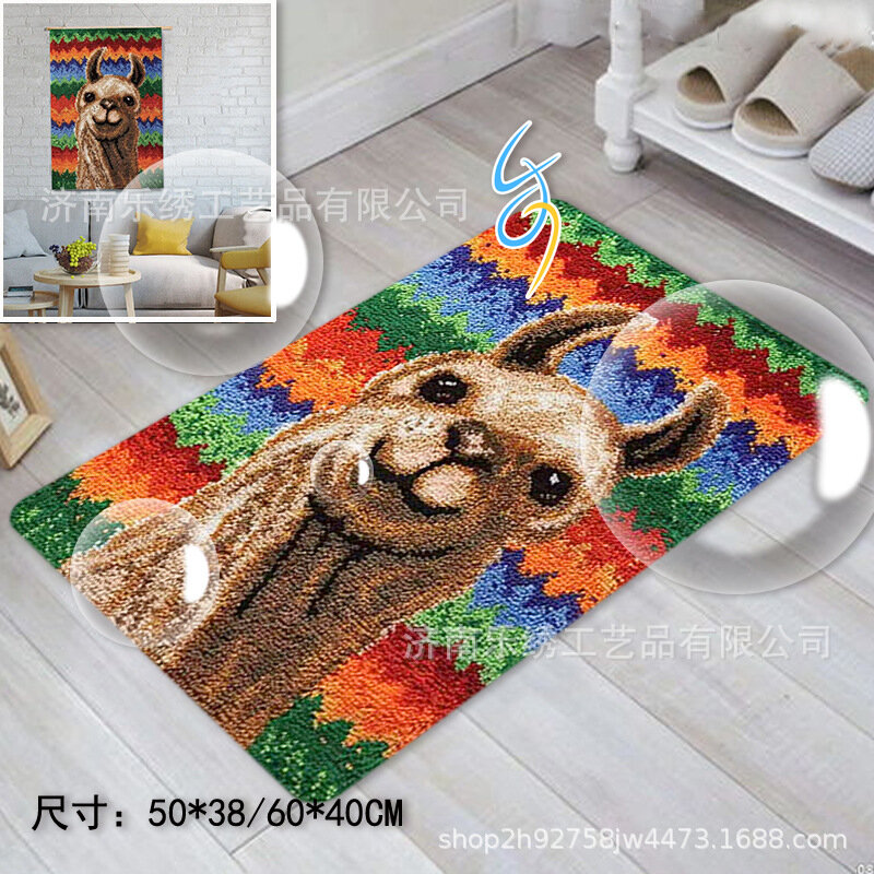 Новая в наличии секционная вышитая ковровая пряжа, вышитый гобелен, ручная работа, настенное искусство, ковер, цветная печать, сетчатый материал, комплект, поставка производителя