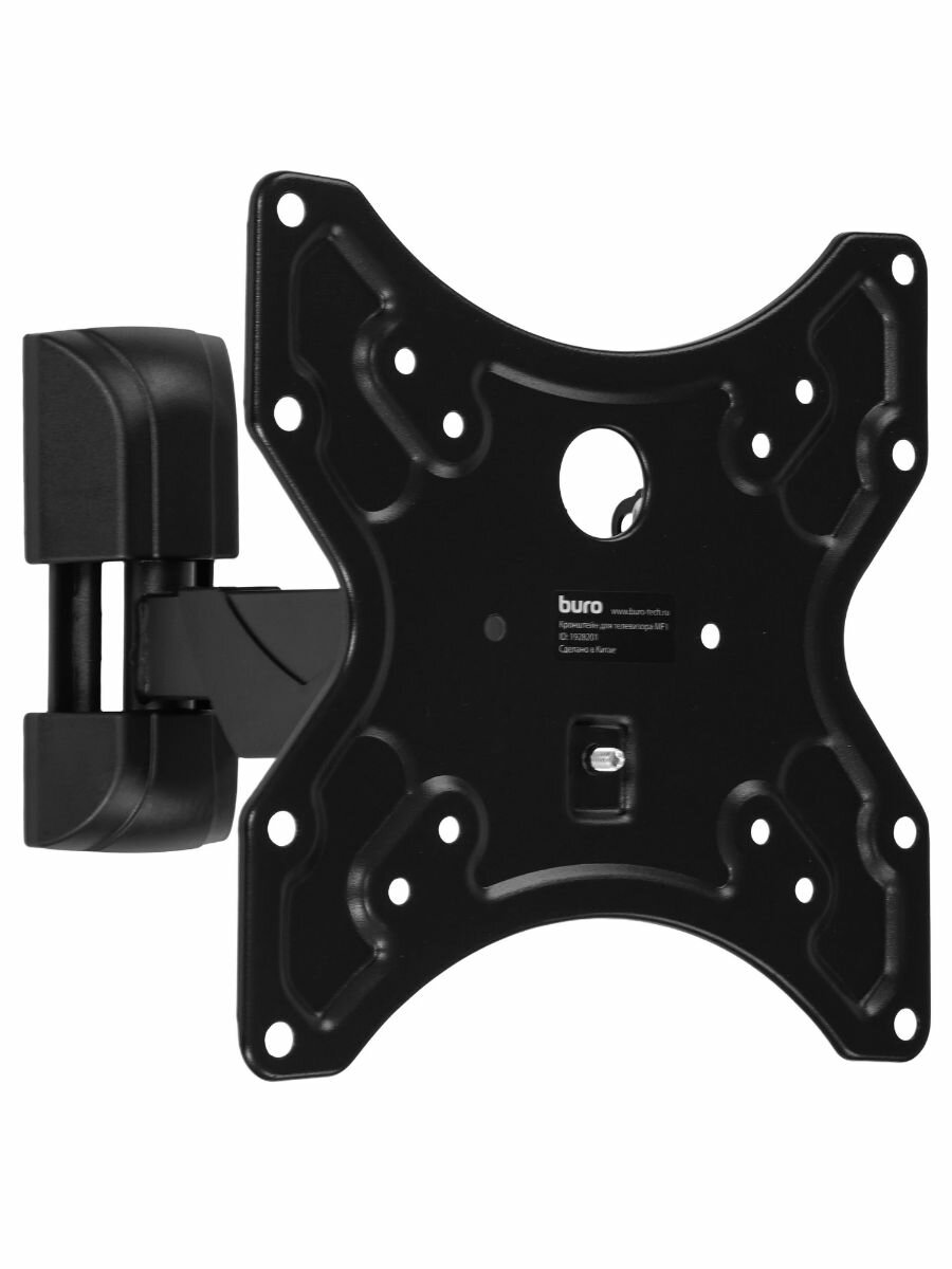 Кронштейн для телевизора настенный BURO MF1 (20'-60'), Способ регулировки наклон/поворот, Максимальная нагрузка 25кг