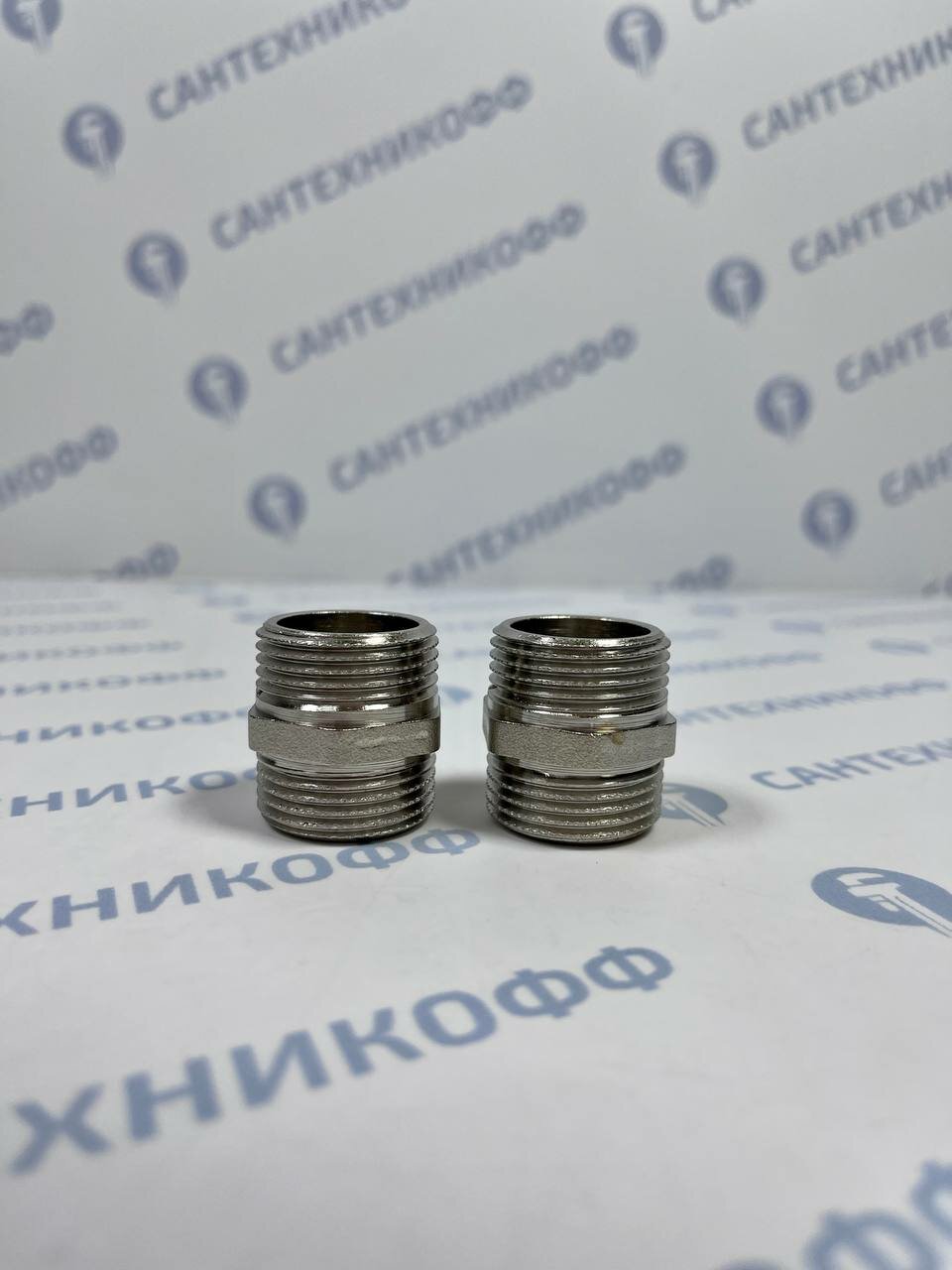 Ниппель НН 3/4" LD Pride, никель LD.67.501.20 - 2 штуки