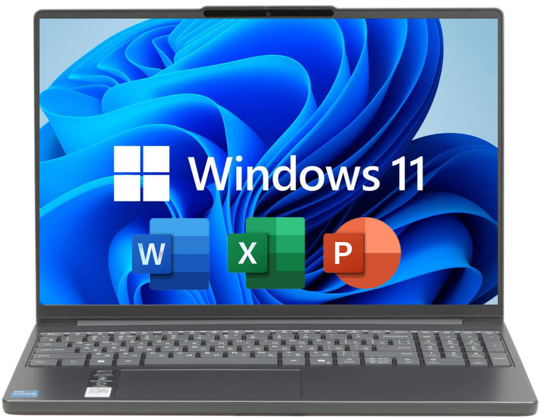 15.3" Ноутбук Lenovo IdeaPad Slim 3 Gen 10, Intel Core i7-13620H (5.0 ГГц), RAM 16 ГБ LPDDR5, SSD 512 ГБ, Windows 11 Pro , Luna Grey, Металлическая крышка , Русская раскладка