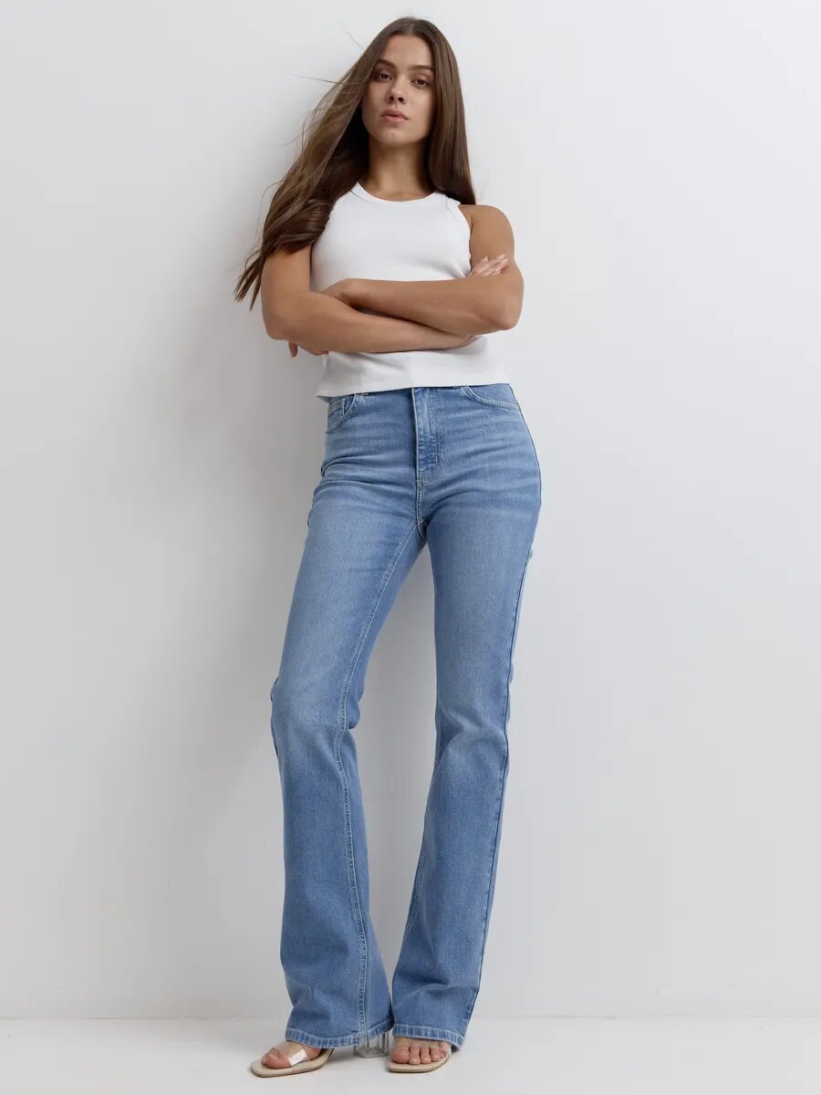 Джинсы клеш джинсы 