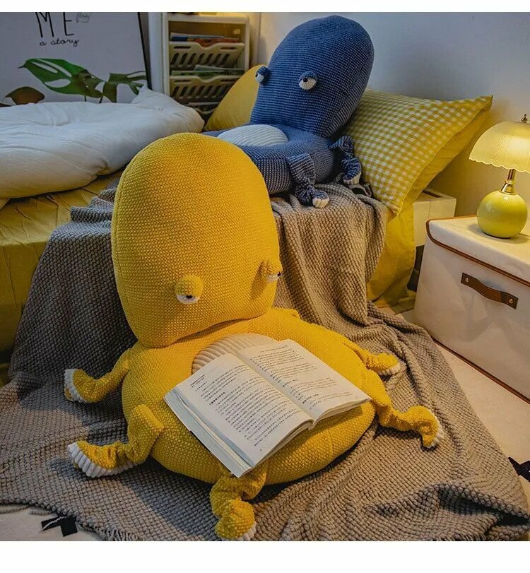 Кресло-мешок Животное, Велюр натуральный, Полиэстер, Размер L, горчичный