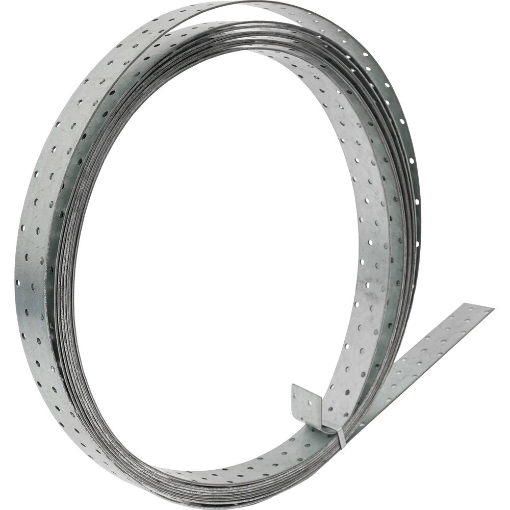 Монтажная перфорированная лента (40х2 мм; 10 м) Gigant GPT-40-2.0 оцинкованная сталь, диаметр отверстий