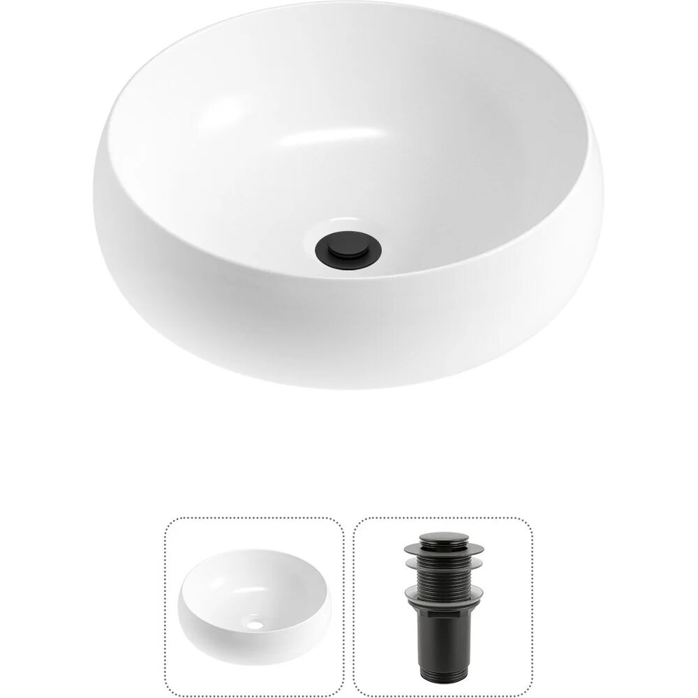 Комплект Wellsee 2 в 1 Lavinia Boho Bathroom Sink накладная раковина 40x40 см 20215048R