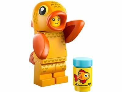 Коллекционная минифигурка LEGO Minifigures 71051-3 Series Animals Goldfish Costume Girl