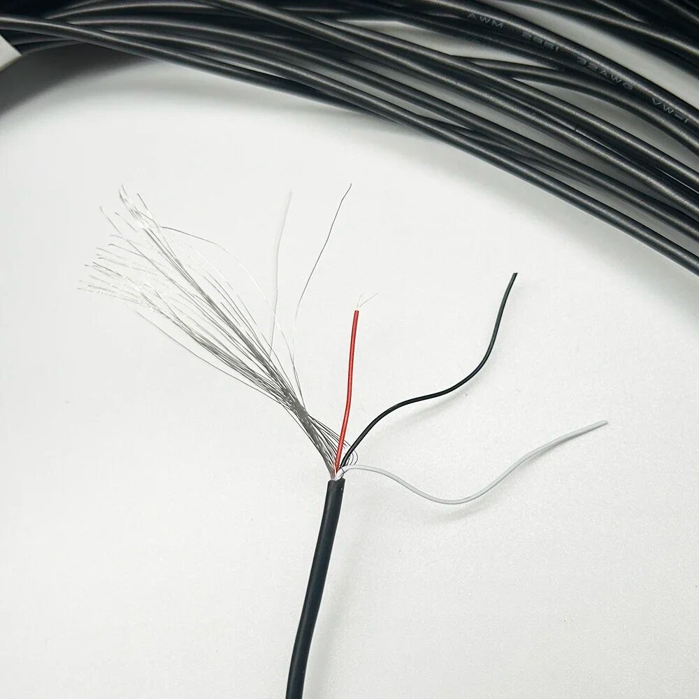 Экранированный провод yusiwen 32AWG 3-жильный медный 10 meter