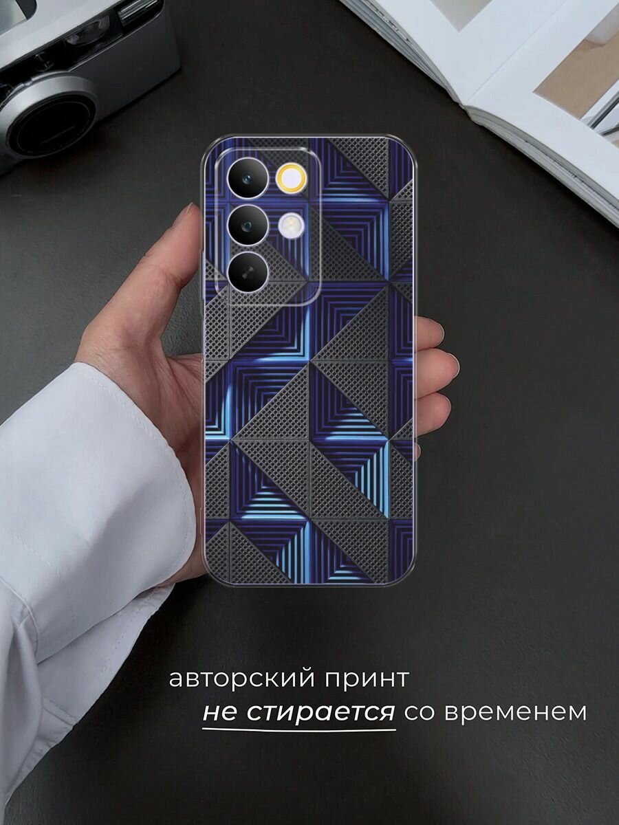 Силиконовый чехол на Realme C85 / Реалми C85 с принтом IBM — фото 1
