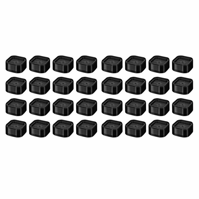 A84G-мебельные стойки, регулируемые стойки для кровати, 1,38 дюйма, штабелируемые сверхмощные подъемники для кровати, квадратные подъемные блоки для кровати, 32 шт.