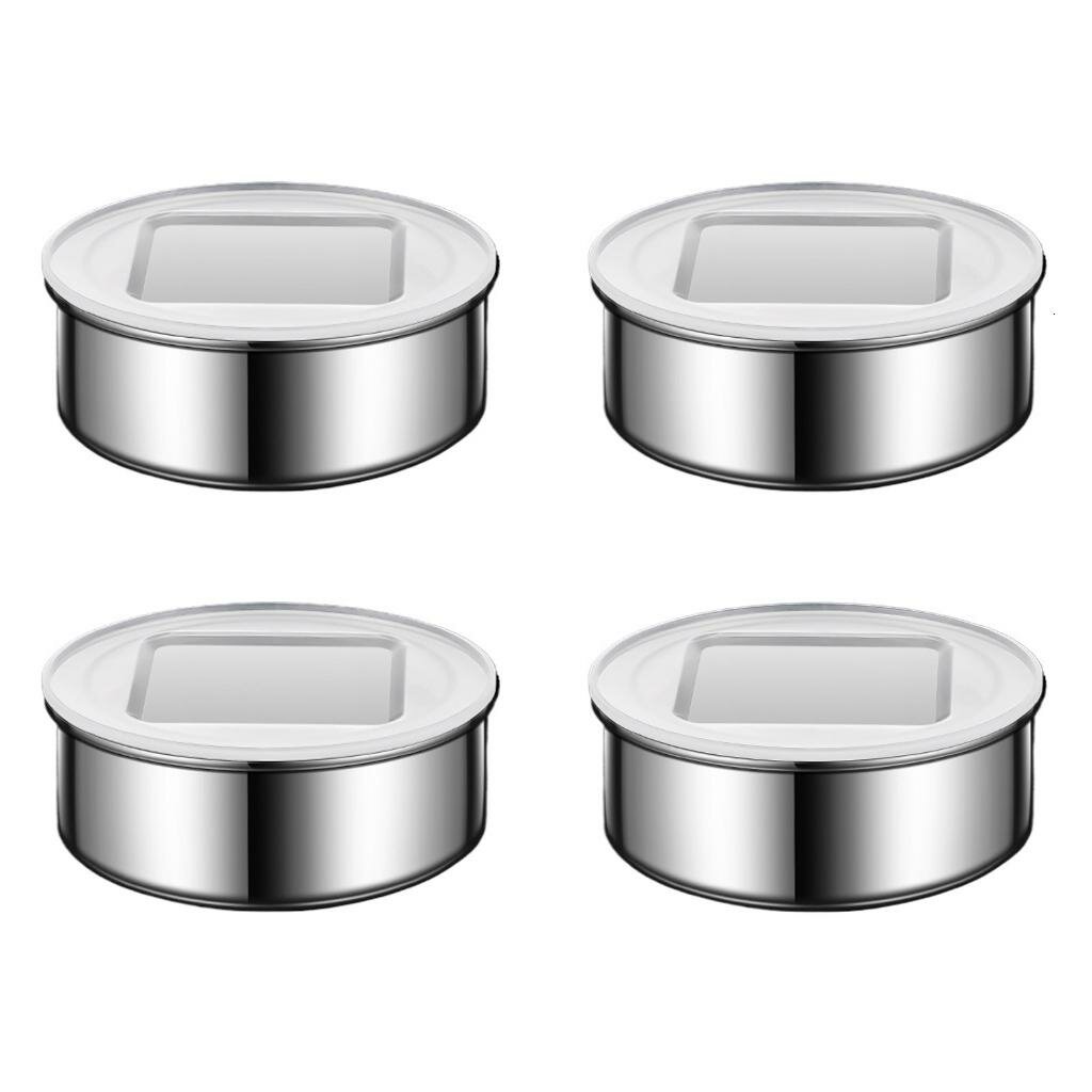 Магнитные банки для специй из нержавеющей стали, 3/4 шт, 4