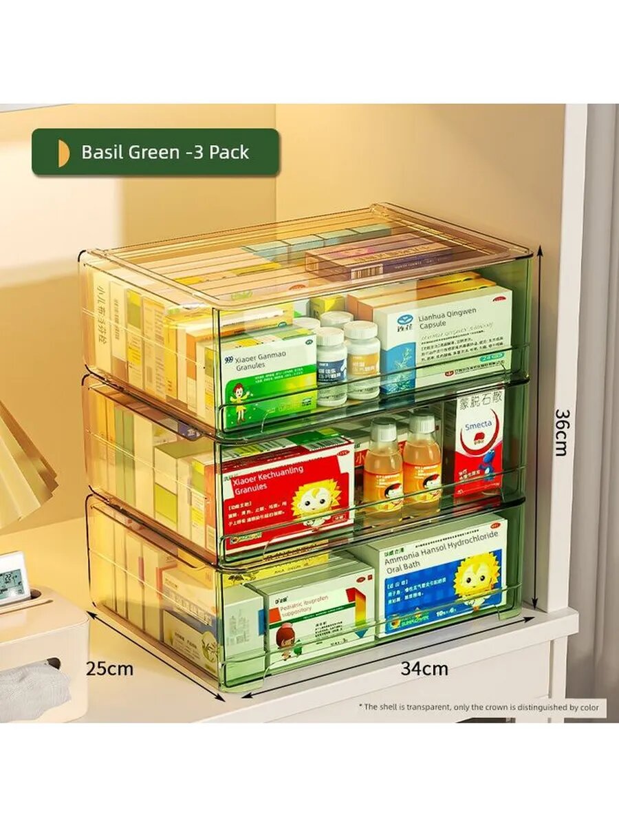 Настольный органайзер (базил. зелен, широк, 3 шт)