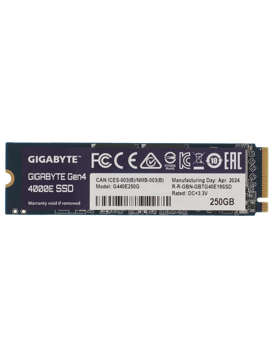 Накопитель SSD 250GB G440E250G PCI Express 4.0x4