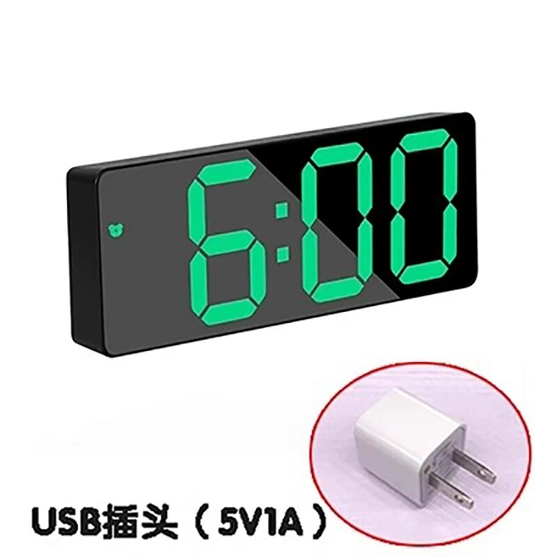 Минималистичные цифровые часы, настольные электронные часы, украшение для стола, будильник для гостиной, телевизионного шкафа, светодиодный ночник с подключением