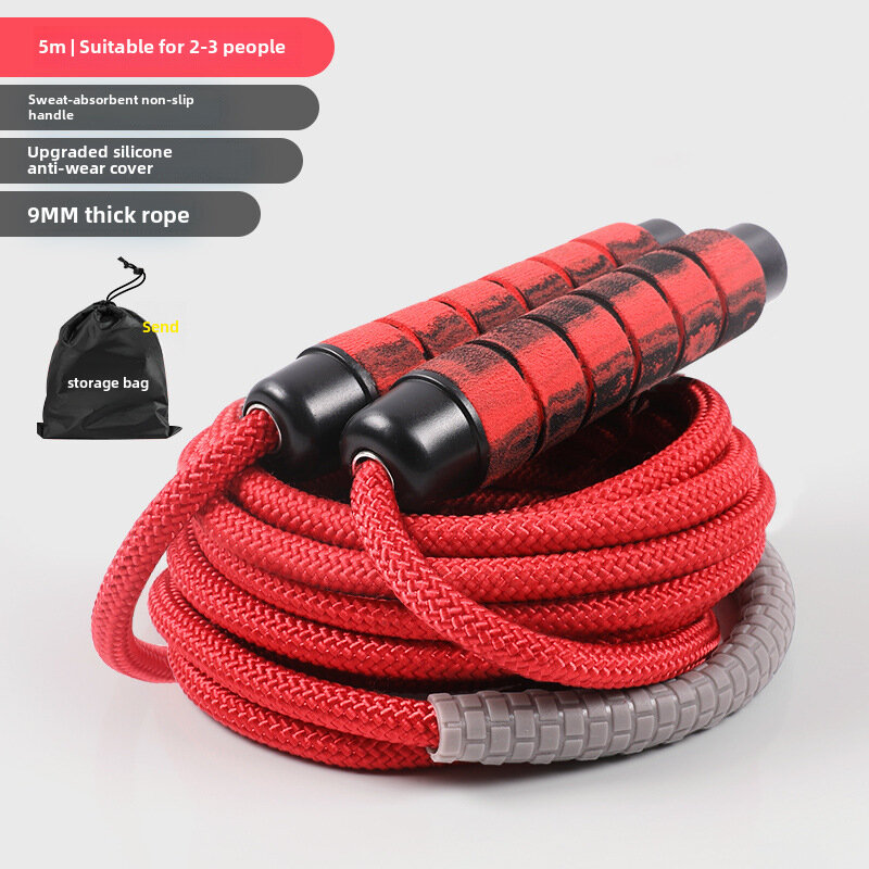 Заводская оптовая продажа длинной скакалки длиной 5 м для групповых скачков, соревнований, для детей младших и старших классов школ, для многолюдных тренировок