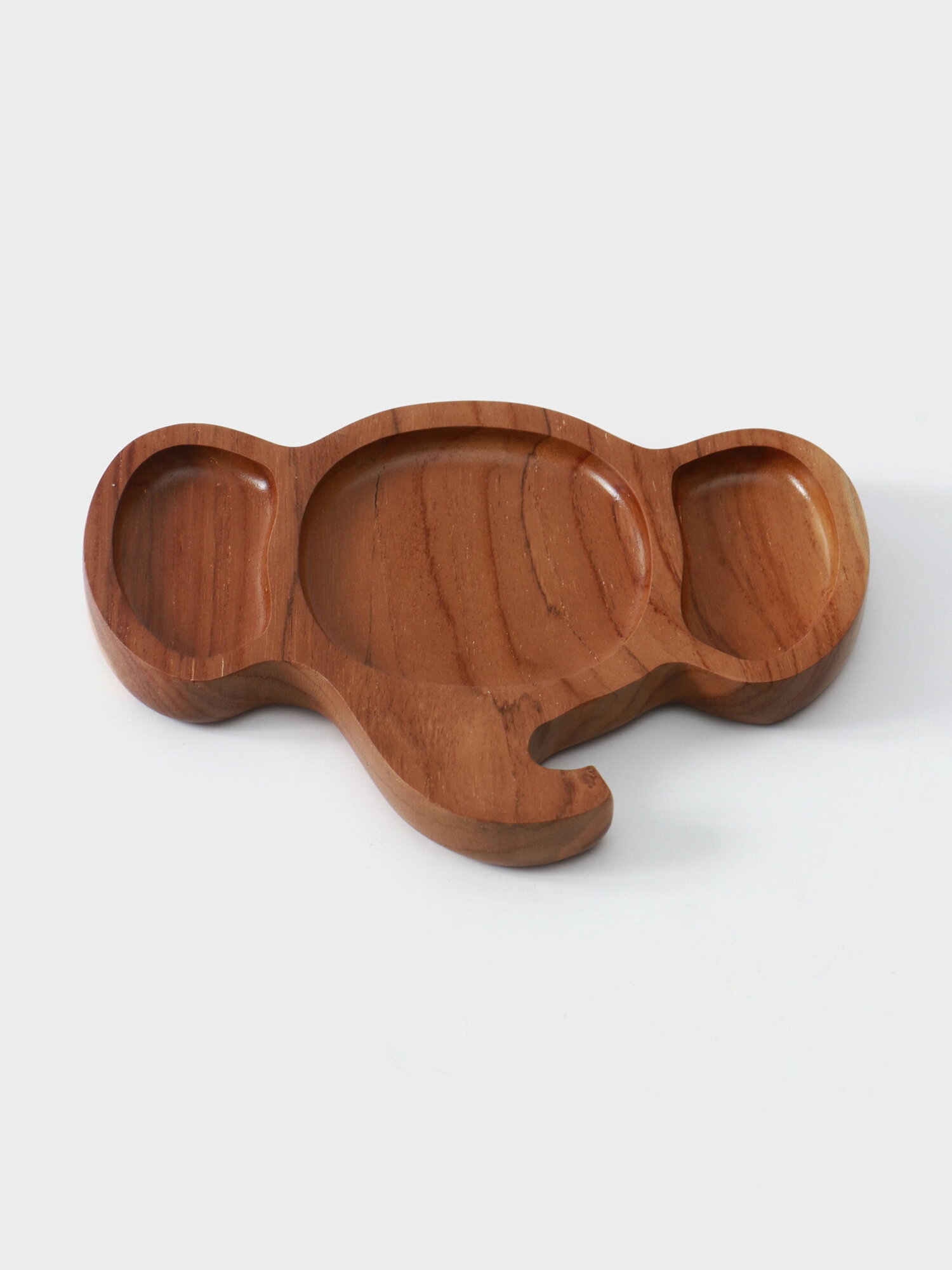 Блюдо "Слоник", 20x2x15 см, тиковое дерево, форма: фигурная, цвет: бежевый