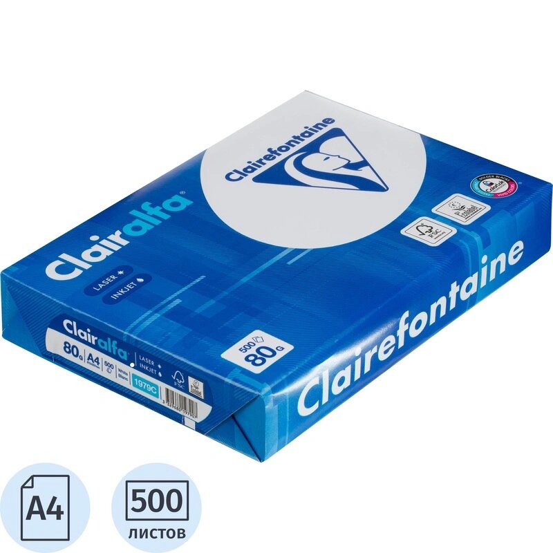 Бумага Clairalfa (А4, марка А, 80 г/кв. м, 500 л)