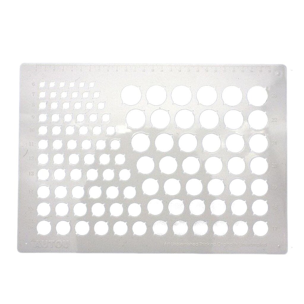 Линейка-Шаблон для Квиллинга С Несколькими Фигурными Вырезами Для Изготовления Открыток Paper Art