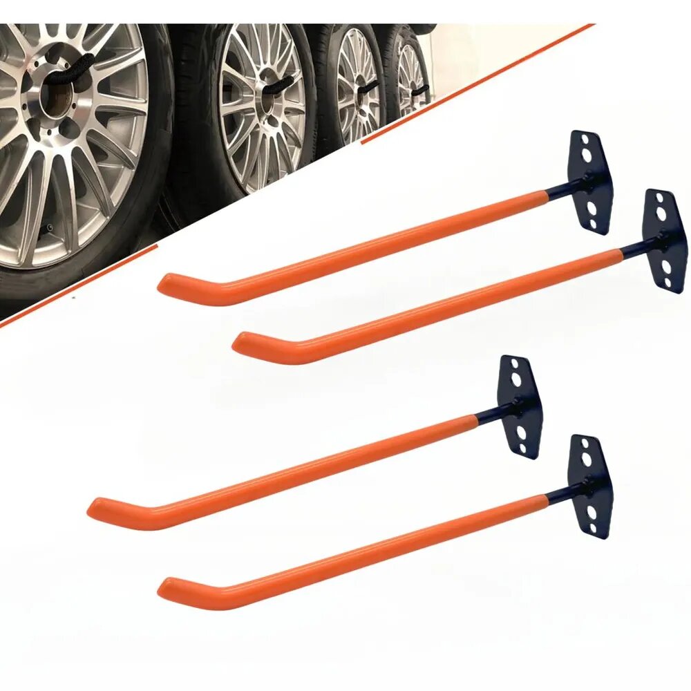 8 шт. настенные гаражные крючки, стеллажи для хранения шин, апельсин