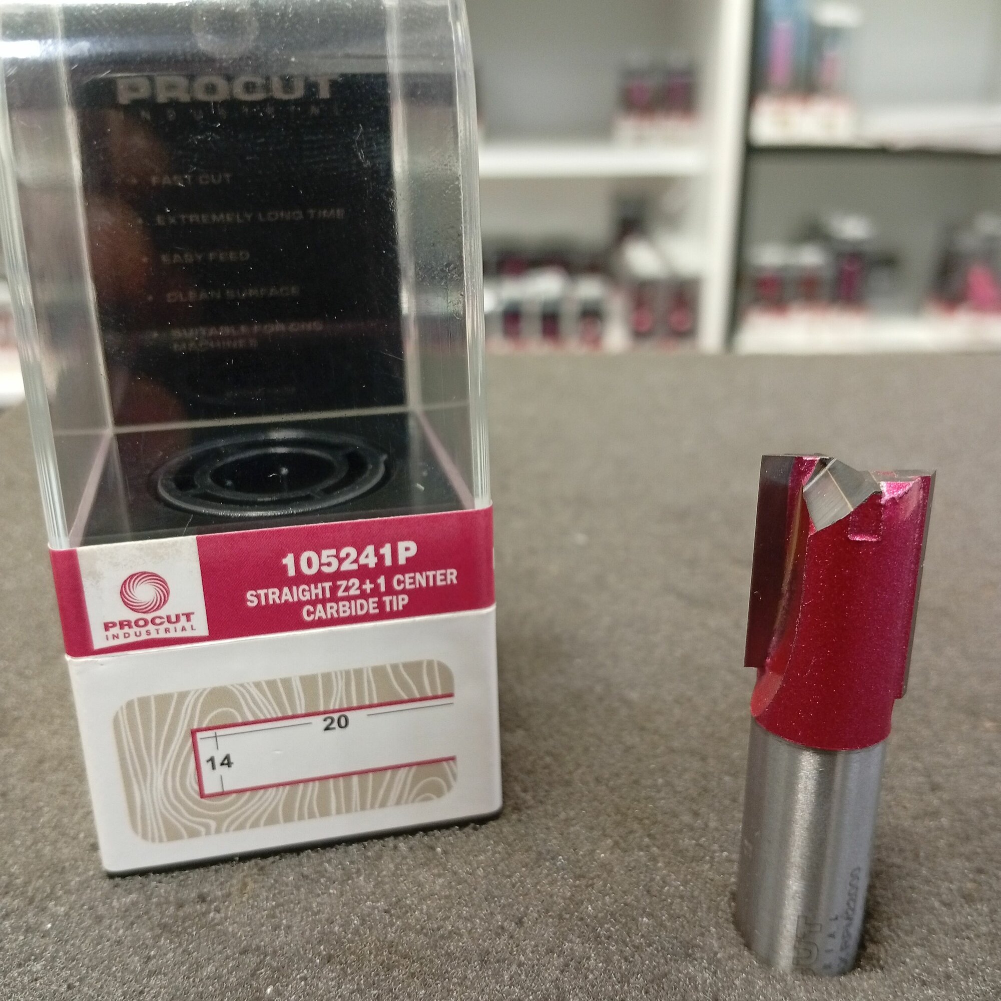 Фреза пазовая 14 мм с врезным зубом (проф. серия) Z 2+1 D 14x20x63 S 12 PROCUT