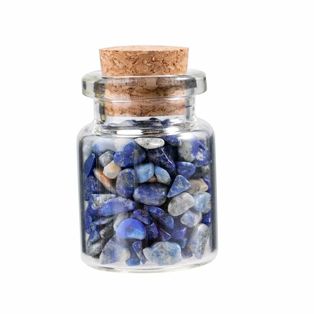 Во флаконе находится амулет из натурального лазурита,1, Ляпис-лазурь, синий