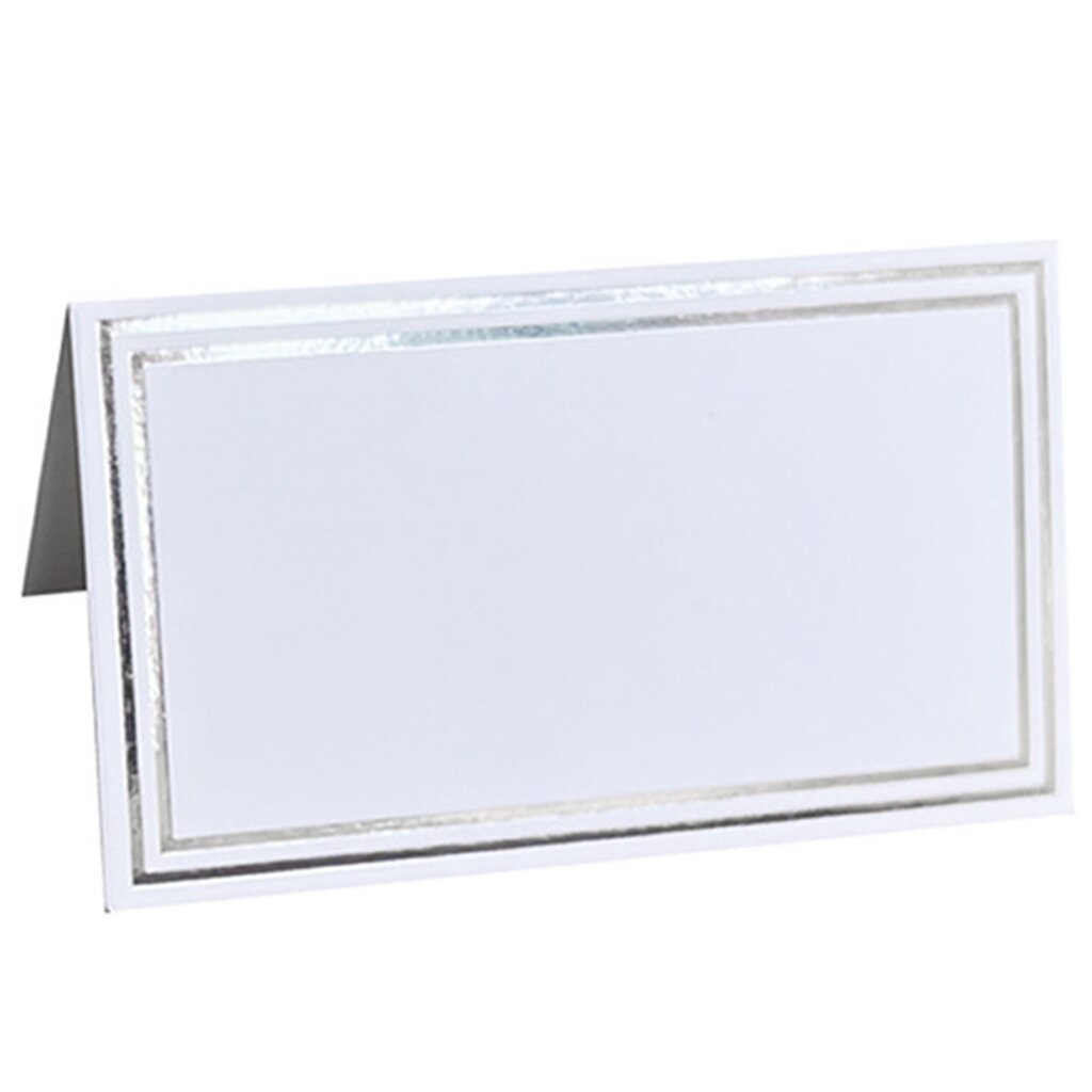 Упаковка из 50 Именных Карточек для столов Элегантные Карточки для Размещения Украшений Карточка для Рассадки Гостей на Вечеринке