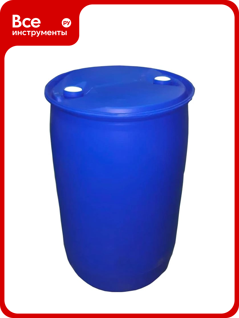 Бочка Тара. ру п/э 227л новая с 2-мя пробками вес 9кг, синий 36033