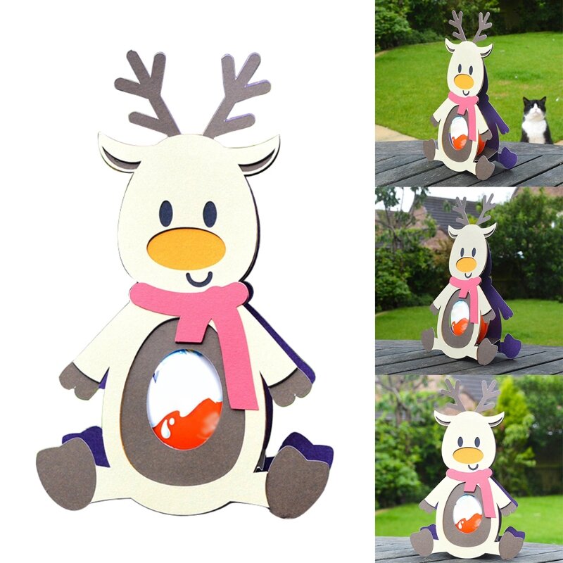 Рождественский олень Коробка Для Шоколадных Яиц Ножевая Форма MH302