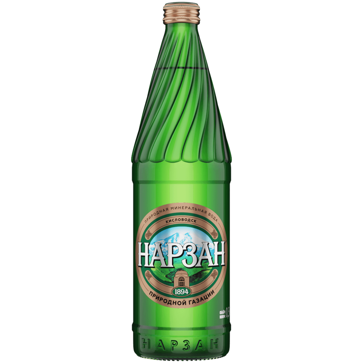 Вода питьевая минеральная Нарзан Золотой газированная 0,5 л