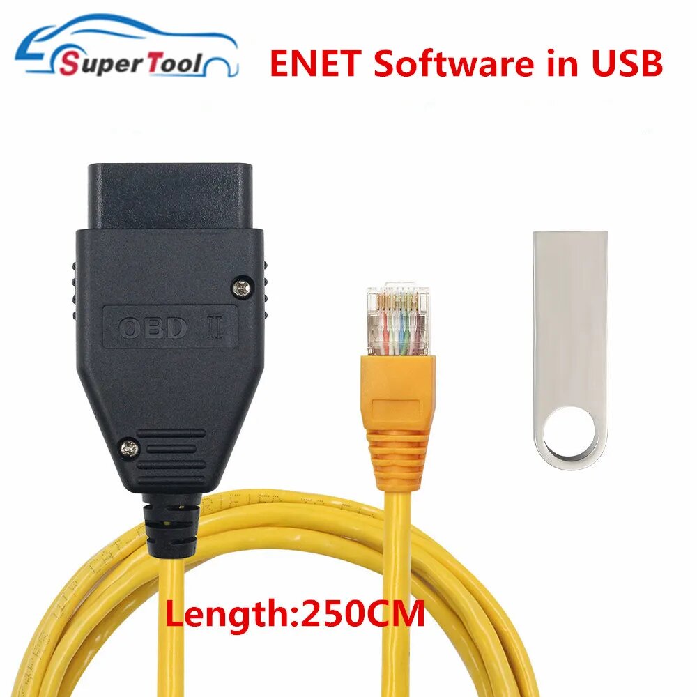 ENET кабель с USB для BMW F серии, 250см