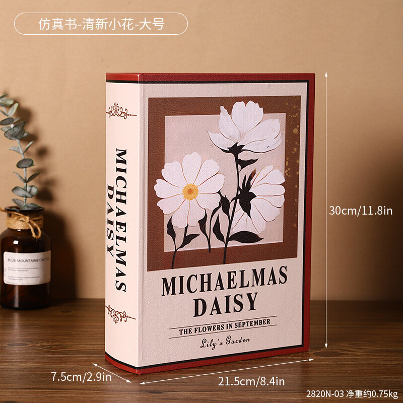 Имитация книги, модель книги для декора в кабинете, офисе, книжной полке, винтажная декоративная книга, реквизит для фотографии, ремесленная демонстрация