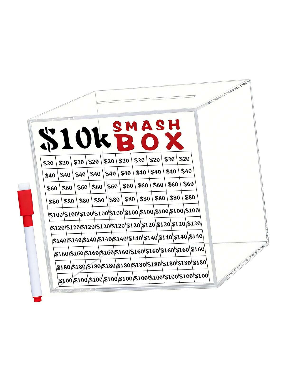 Акриловые копилки Smash Box для денег стоимостью 10 тысяч долларов