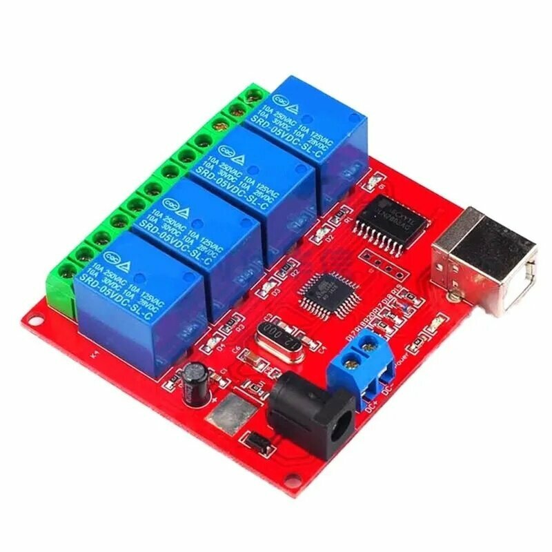 4 -й канал 5V 12 В 24 В модуль USB модуль USB Computer Intelligent для автоматизации, 5V
