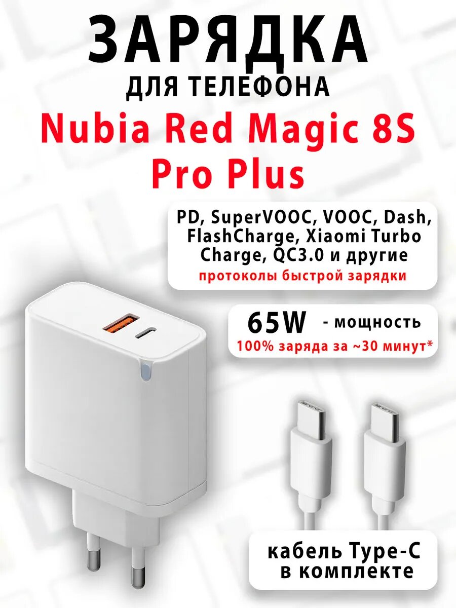 Зарядное устройство для телефона Nubia Red Magic 8S Pro Plus