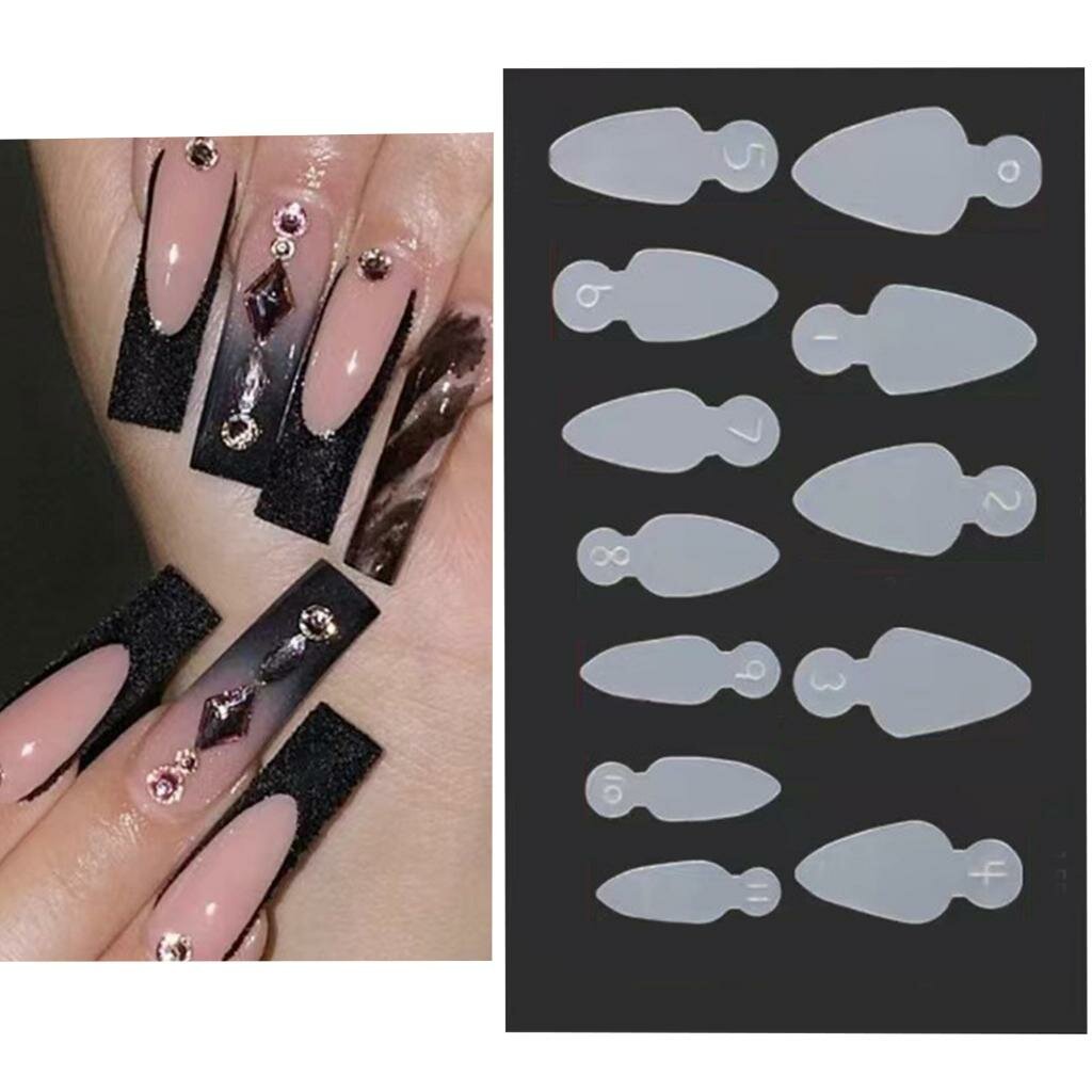 12 шт. двухсторонних форм для френч-маникюра, 02