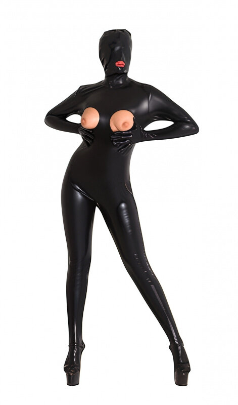 Комбинезон черный Matea с открытым доступом