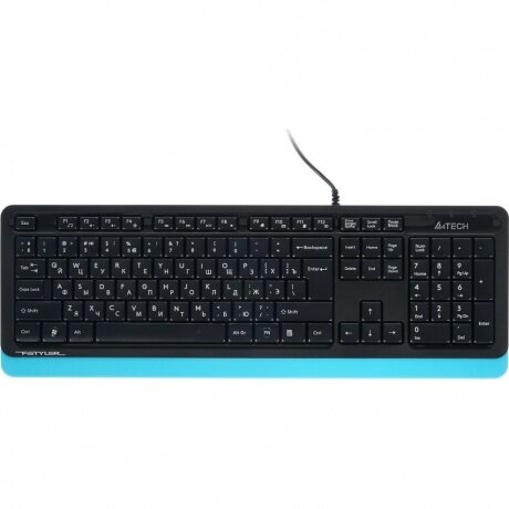 Клавиатура A4Tech Fstyler FK10 черный/синий