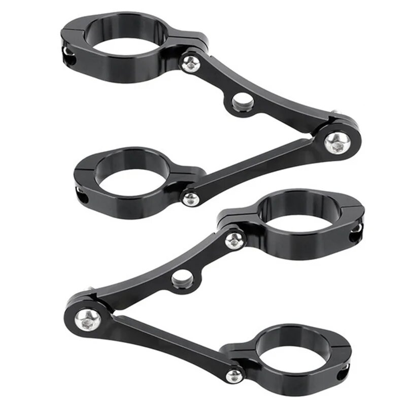 Кронштейн для фар, зажим для крепления фар мотоцикла, кронштейн для крепления фар, кронштейн для крепления фар для 39-41 мм, черный-T48C