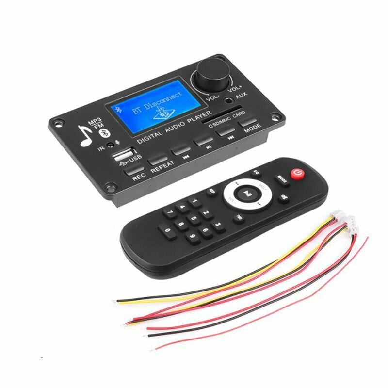 Высший рейтинг. DC 12V MP3 декодер доска усилитель автомобильный радиоприемник Mp3 плеер Bluetooth V5.0 USB SD модуль MP3 FM AUX запись автомобильный модуль Bluetooth 5.0 FM AUX USB SD запись 12V декодер