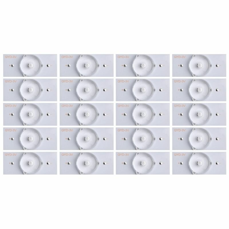 Светодиодные лампы для ремонта LED-подсветки 3V 6V LG6V, 20 - Круглый 3В