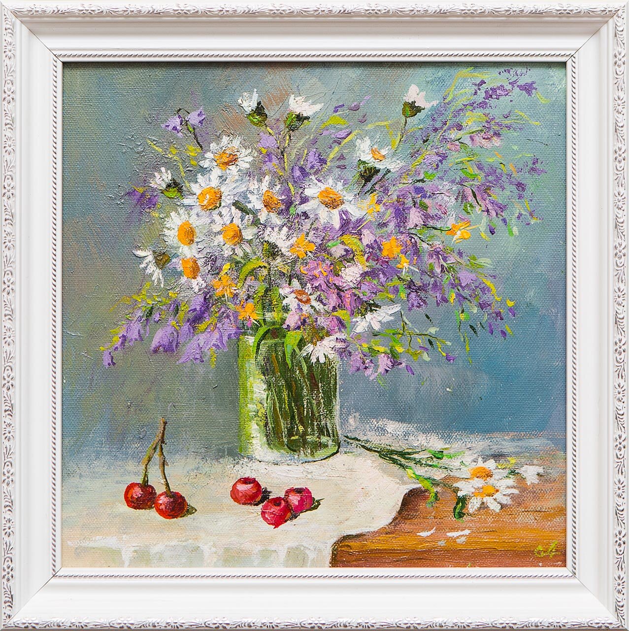 Картина маслом "Колокольчики" Селенских