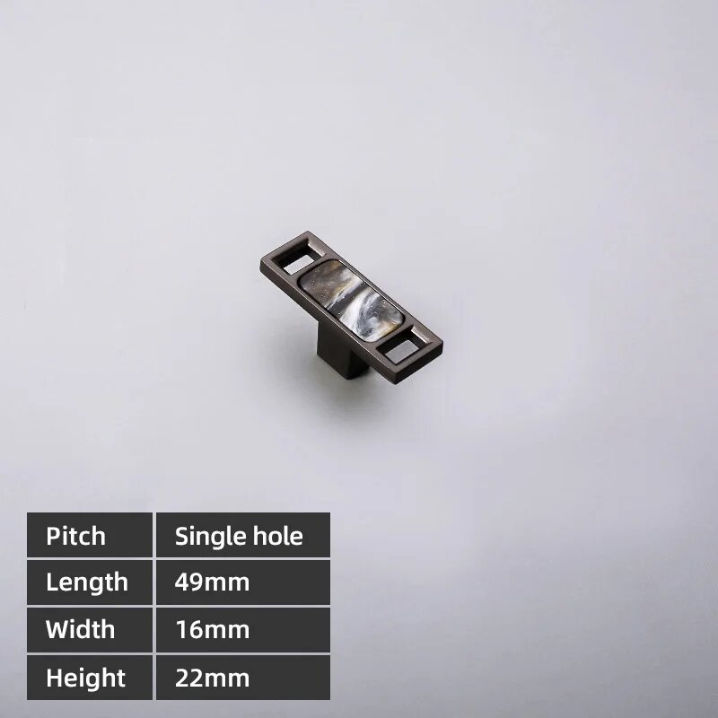 Ручка для двери Single hole, 49x16x22 мм, Цвет: A3