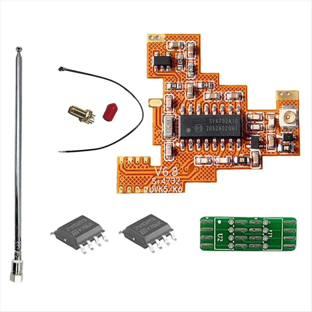 SI4732 V6.8 FPC-Модуль+2 X 2M Чипа+Антенна Для Quansheng UVK5