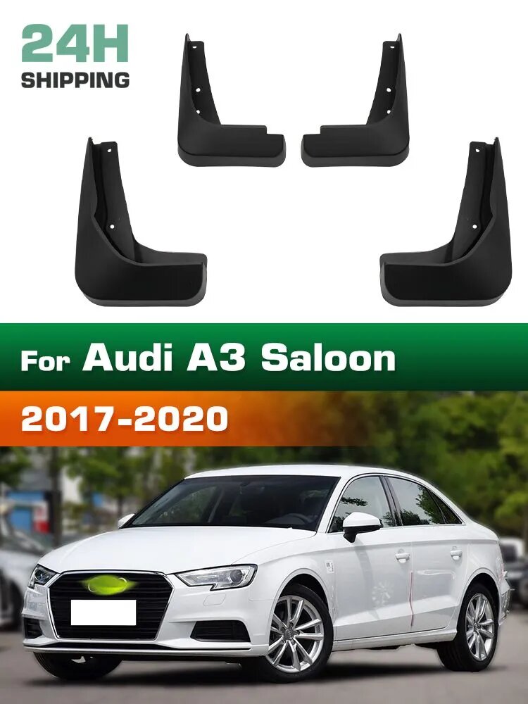 Greatroad Брызговики, арт. For Audi A3 saloon 2017 - 2020 standard, 4 шт.