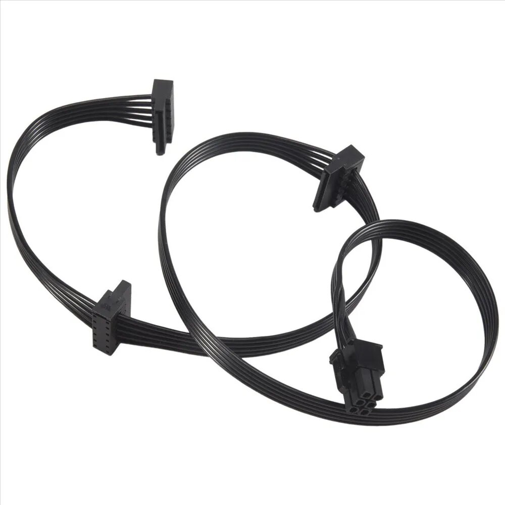 Кабель питания PCIe 6Pin Male к 3 SATA для Focus Plus FOCUS+ Series 850PX 750PX 650PX 550PX PSU