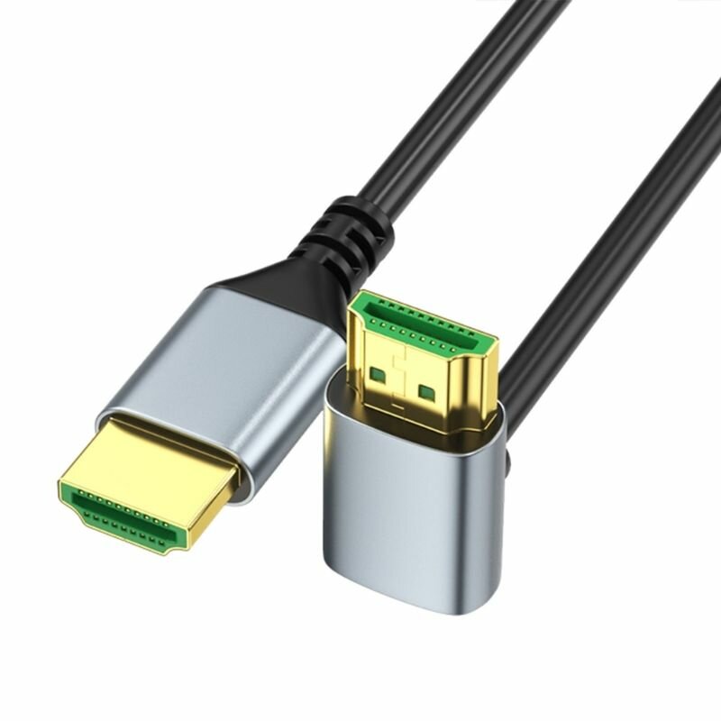 Видеокабель hdmi 8K-50 см-прямая головка к верхнему изгибу