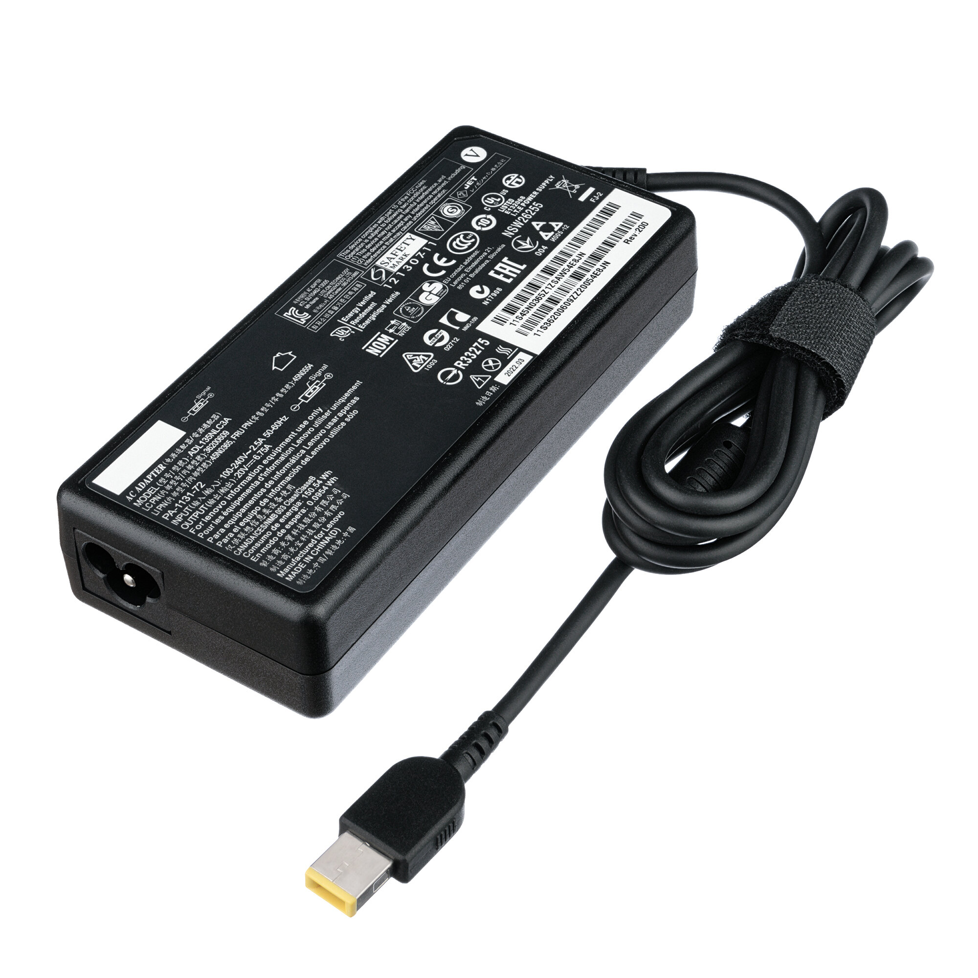 Блок питания для Lenovo 135W 20V 6.75A / ADL135NDC3A / ADL135NLC3A / ADL135NCC3A / Legion Y520 / Y530 / 330-17ICH / Z710