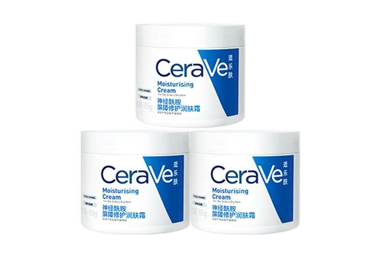 Крем женский CeraVe Высокоувлажняющий для лица, 85g*3, успокаивающий, восстанавливающий