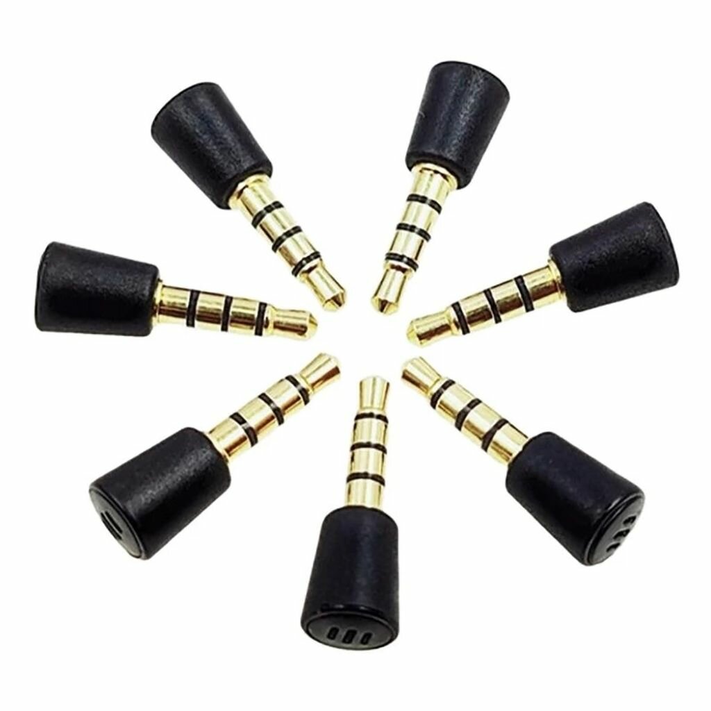 Мини-микрофон 3,5 мм, аудио, металлический штекер, портативный записывающий геймпад, прямая трансляция для ноутбука, телефона, планшета